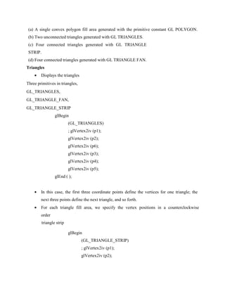 cg mod2.pdf | 3-D Graphics | Computer Software and Applications