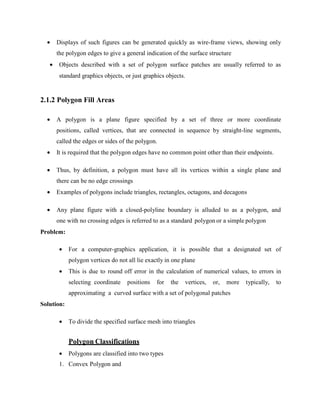 cg mod2.pdf | 3-D Graphics | Computer Software and Applications