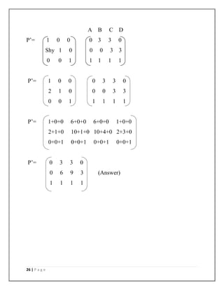 CG 2D Transformation | PDF