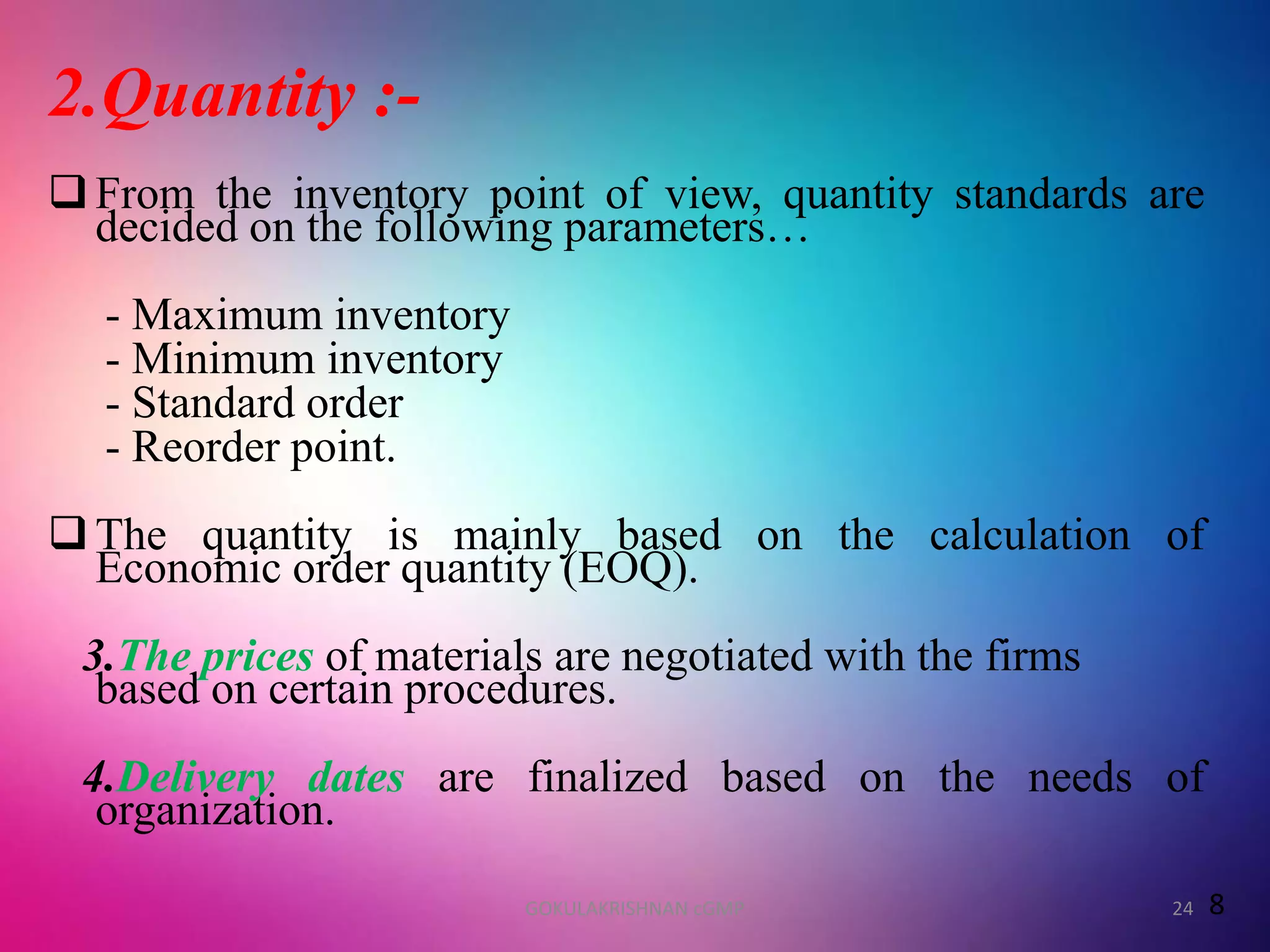 Current Good Manufacturing Practice (cGMP) | PDF