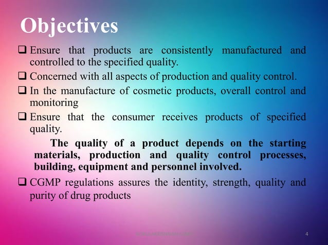 Current Good Manufacturing Practice (cGMP) | PDF