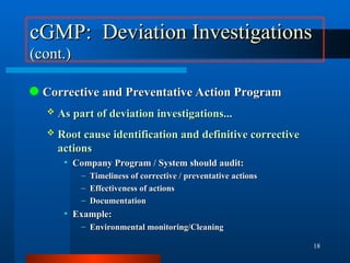 Good Manufacturing Practice (“GMP”) Compliance.ppt