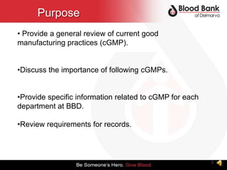 cGMP Training 2013 | PPTX