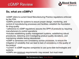 cGMP Training 2013 | PPTX