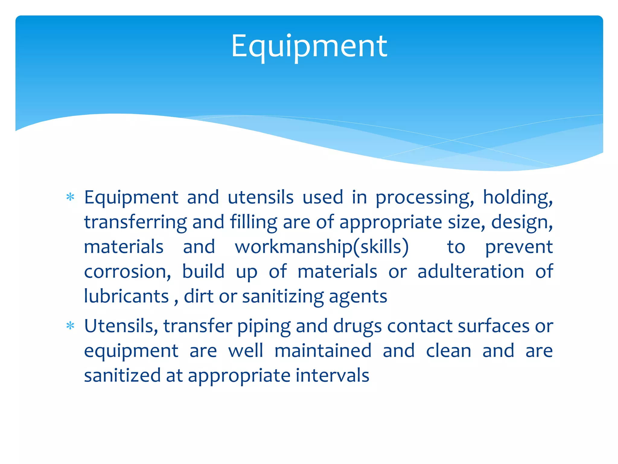 current Good Manufacturing Practices (cGMP) | PPTX