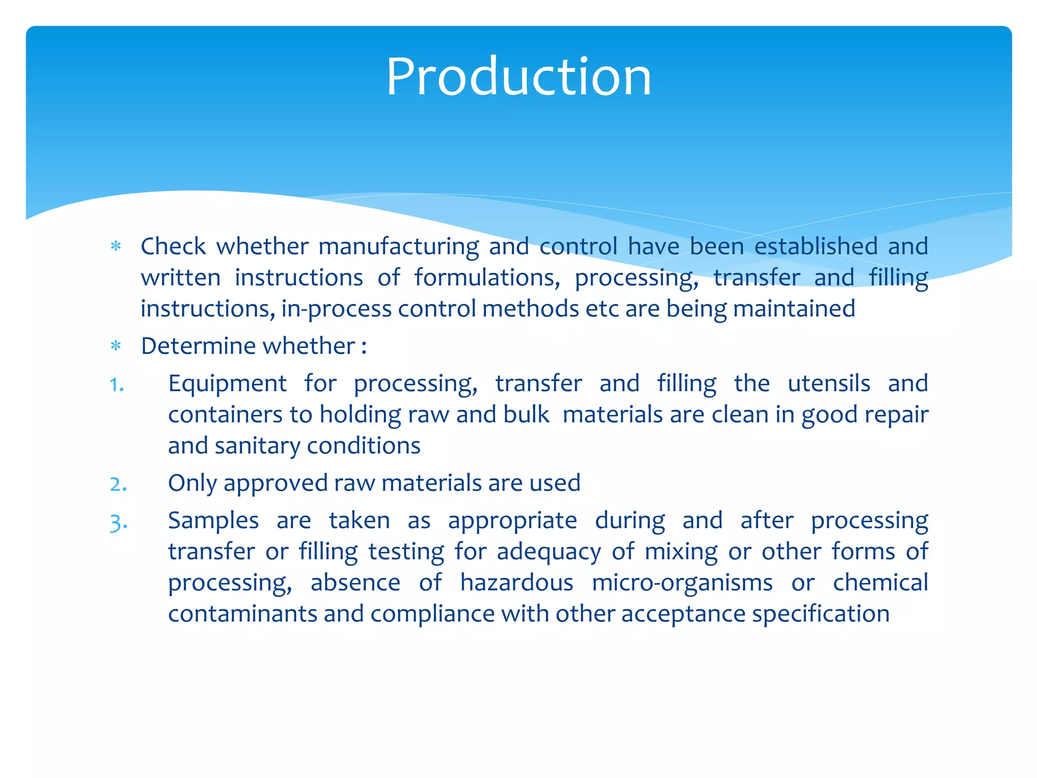 current Good Manufacturing Practices (cGMP) | PPTX