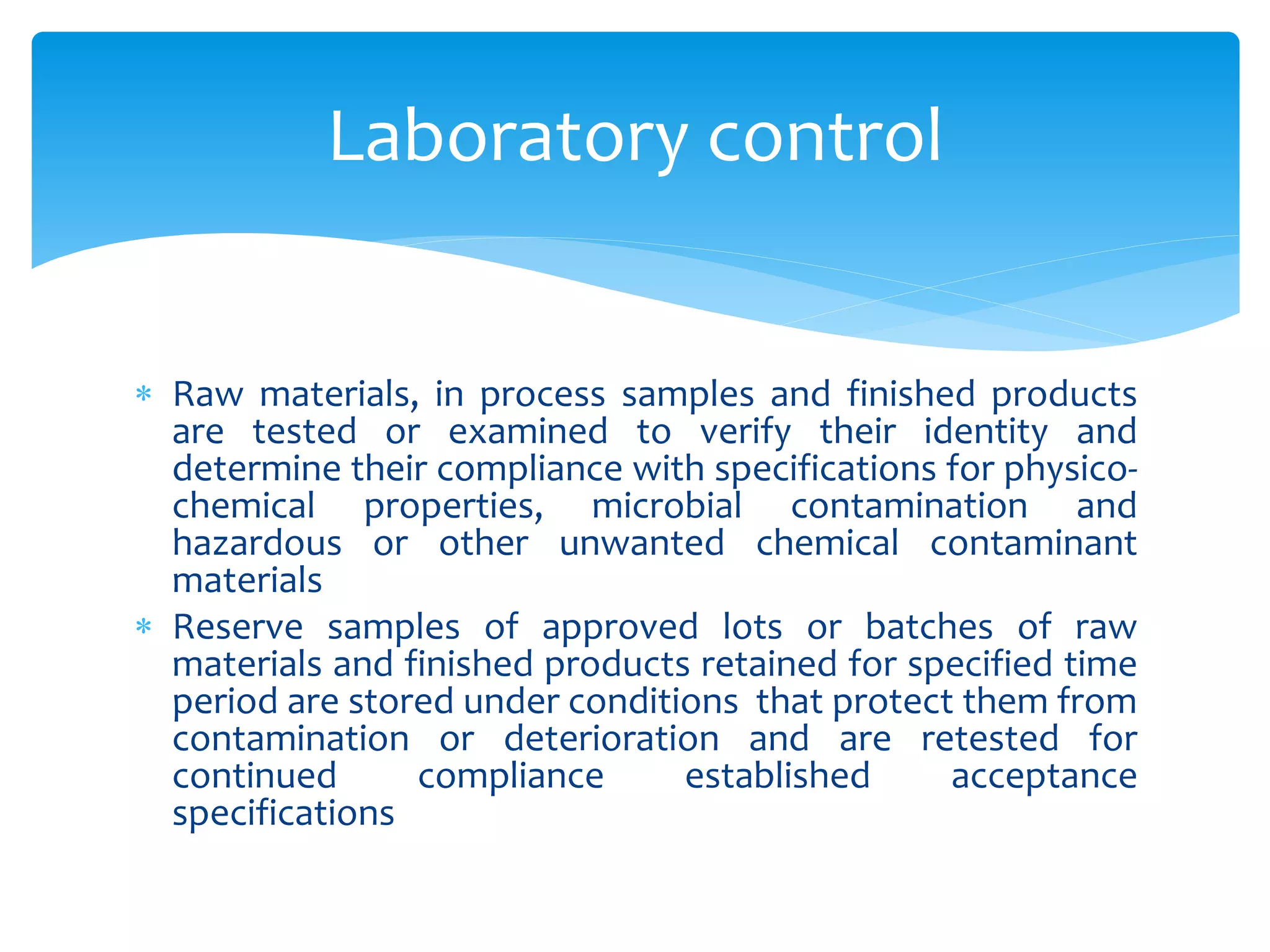 current Good Manufacturing Practices (cGMP) | PPTX