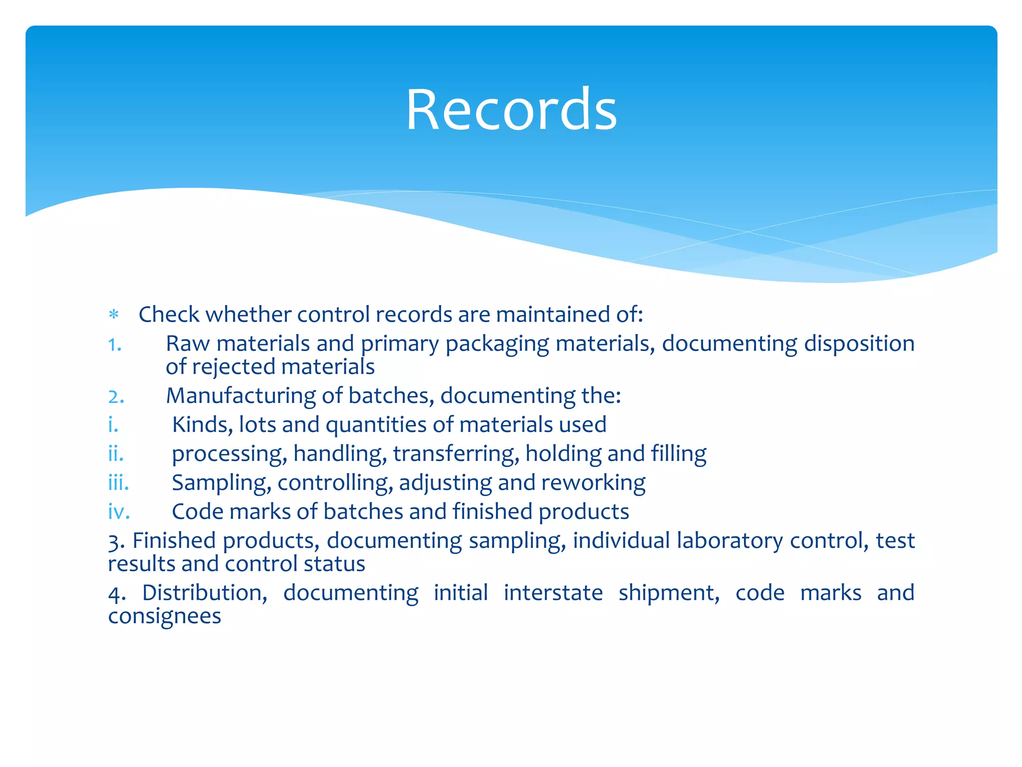 current Good Manufacturing Practices (cGMP) | PPTX