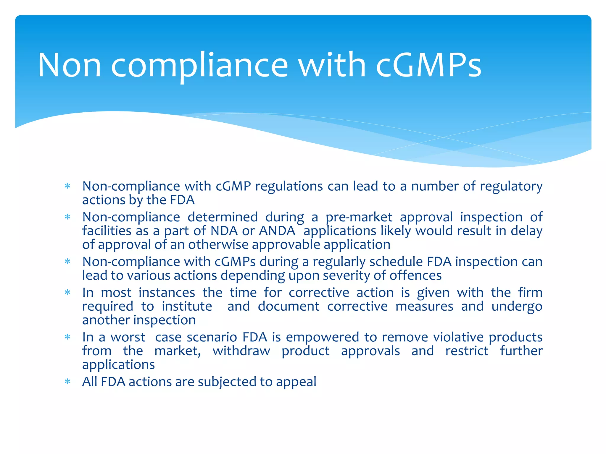 current Good Manufacturing Practices (cGMP) | PPTX