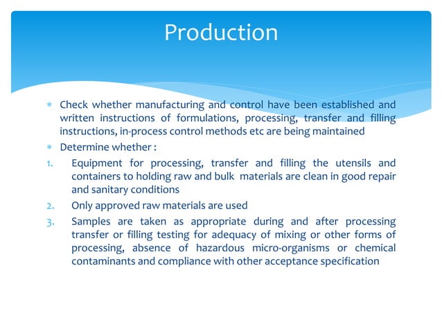 current Good Manufacturing Practices (cGMP) | PPTX