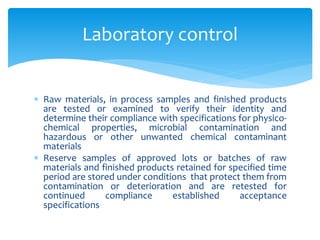 current Good Manufacturing Practices (cGMP) | PPTX