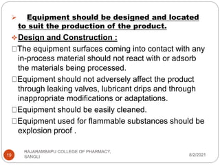 cGMP PRESENTATION [ Objectives ; Comparision ; Layout ] | PPTX