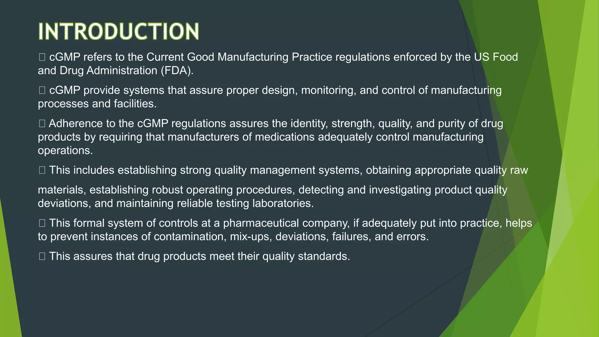 C gmp and industrial management | PPTX