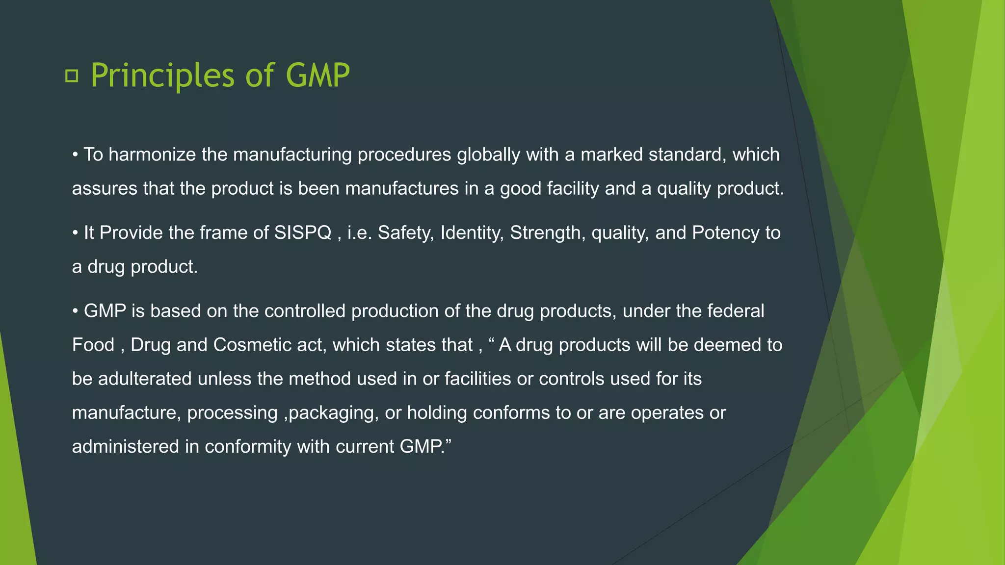 C gmp and industrial management | PPTX