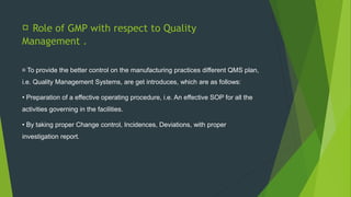 C gmp and industrial management | PPTX
