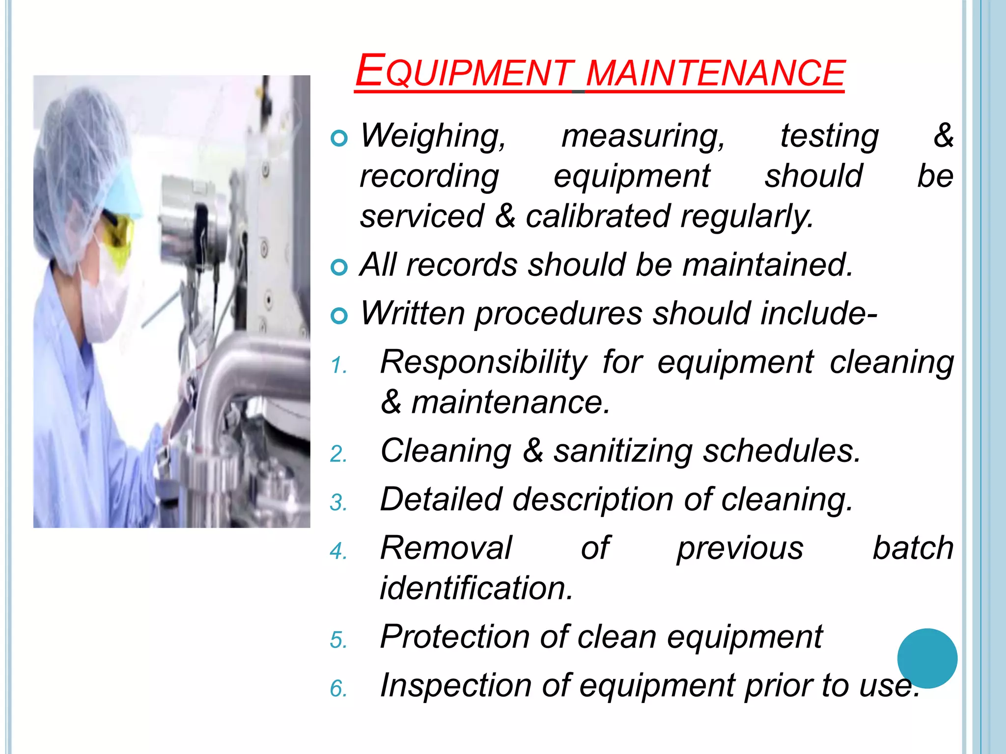 Current Good Manufacturing Practices(cGMP) and industrial management | PPTX