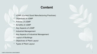 cGMP AND INDUSTRIAL MANAGEMENT OVERVIEW.pptx