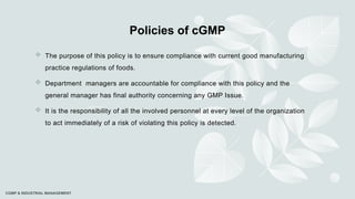 cGMP AND INDUSTRIAL MANAGEMENT OVERVIEW.pptx