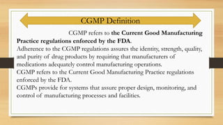 CGMP | PPTX