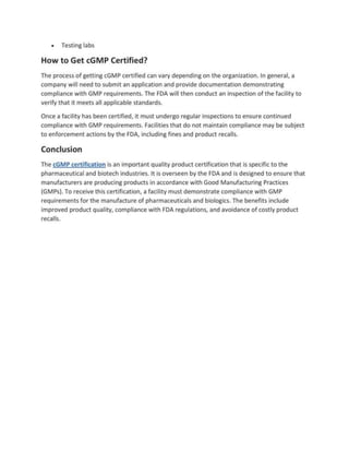 cGMP Certification.ppt