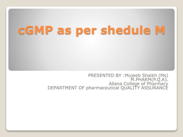 C gmp final | PPT
