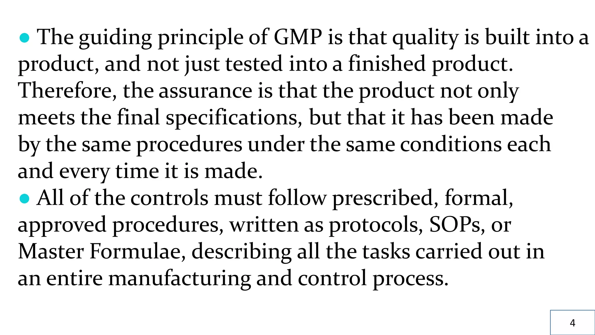 cGMP Guidelines According to Schedule M | PPTX
