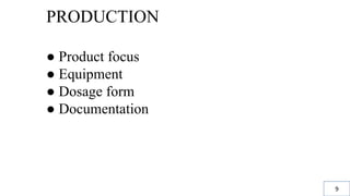 cGMP Guidelines According to Schedule M | PPTX