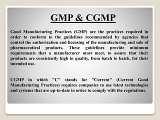 Cgmp & Industrial Management | PPTX