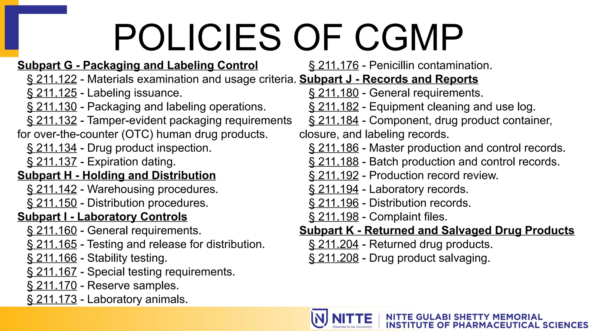 Introduction to CGMP and Quality Compliance | PPTX