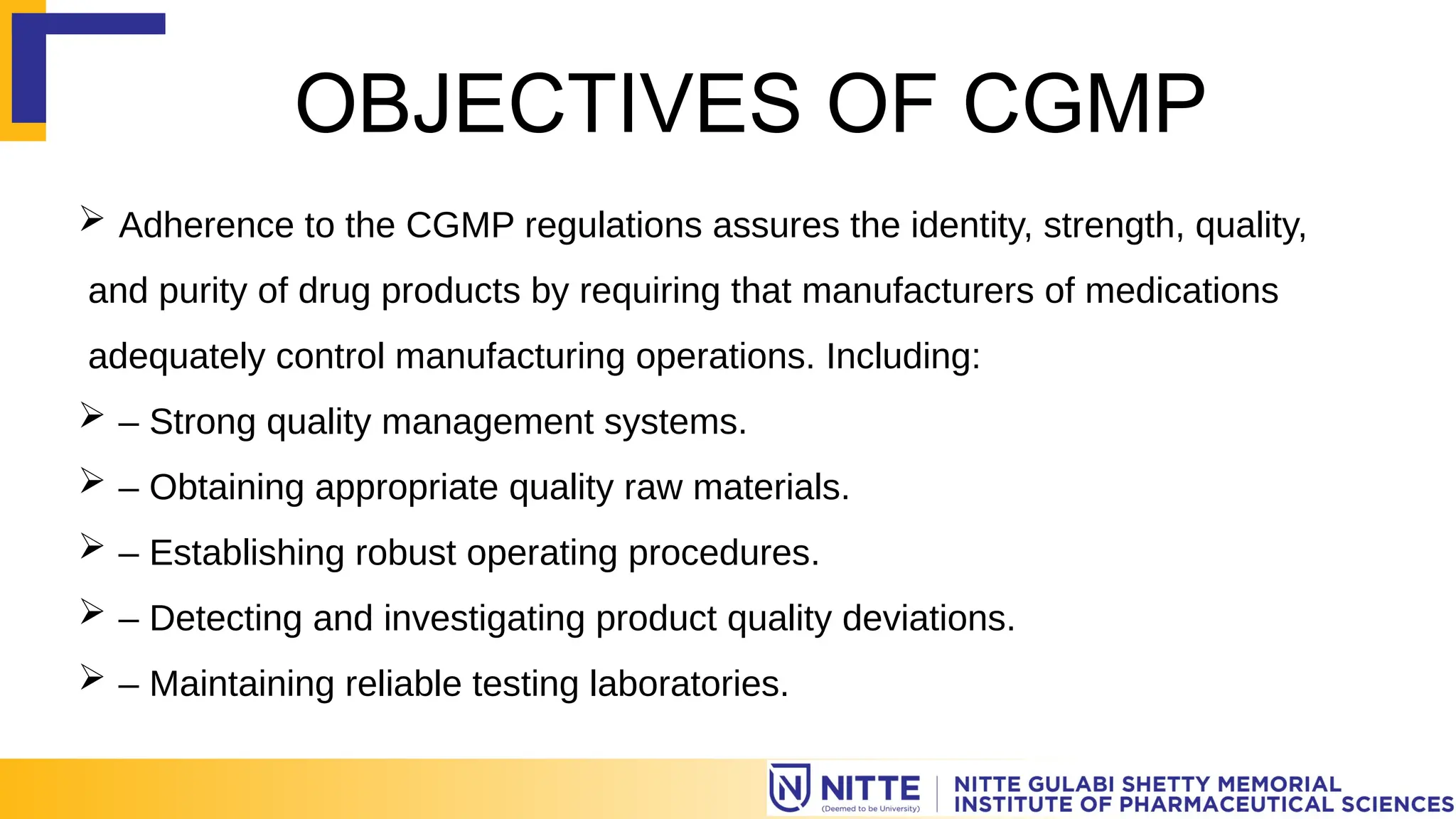 Introduction to CGMP and Quality Compliance | PPTX