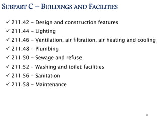 Current Good Manufacturing Practices | PPTX
