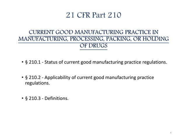 Current Good Manufacturing Practices | PPTX | Pharmaceutical Industry | Industries