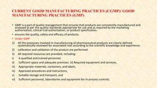 Current Good Manufacturing Practices validation and calibration.pptx