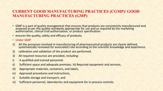 Current Good Manufacturing Practices validation and calibration.pptx