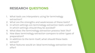 Terminology Extraction Tools for Interpreters | PPTX
