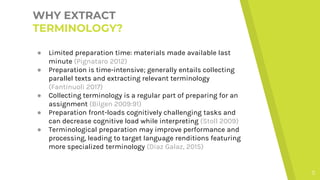 Terminology Extraction Tools for Interpreters | PPTX