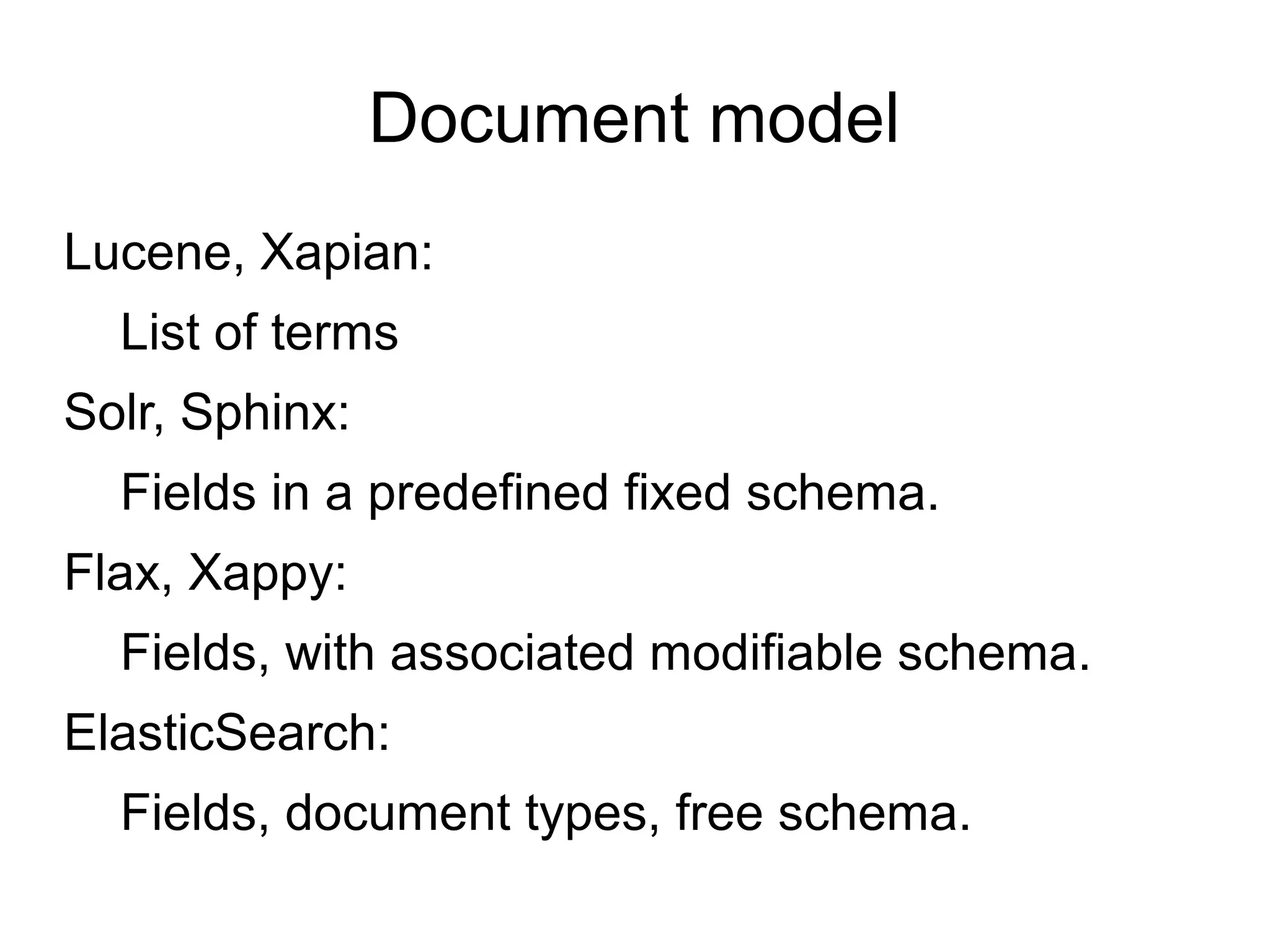 Comparing open source search engines | ODP