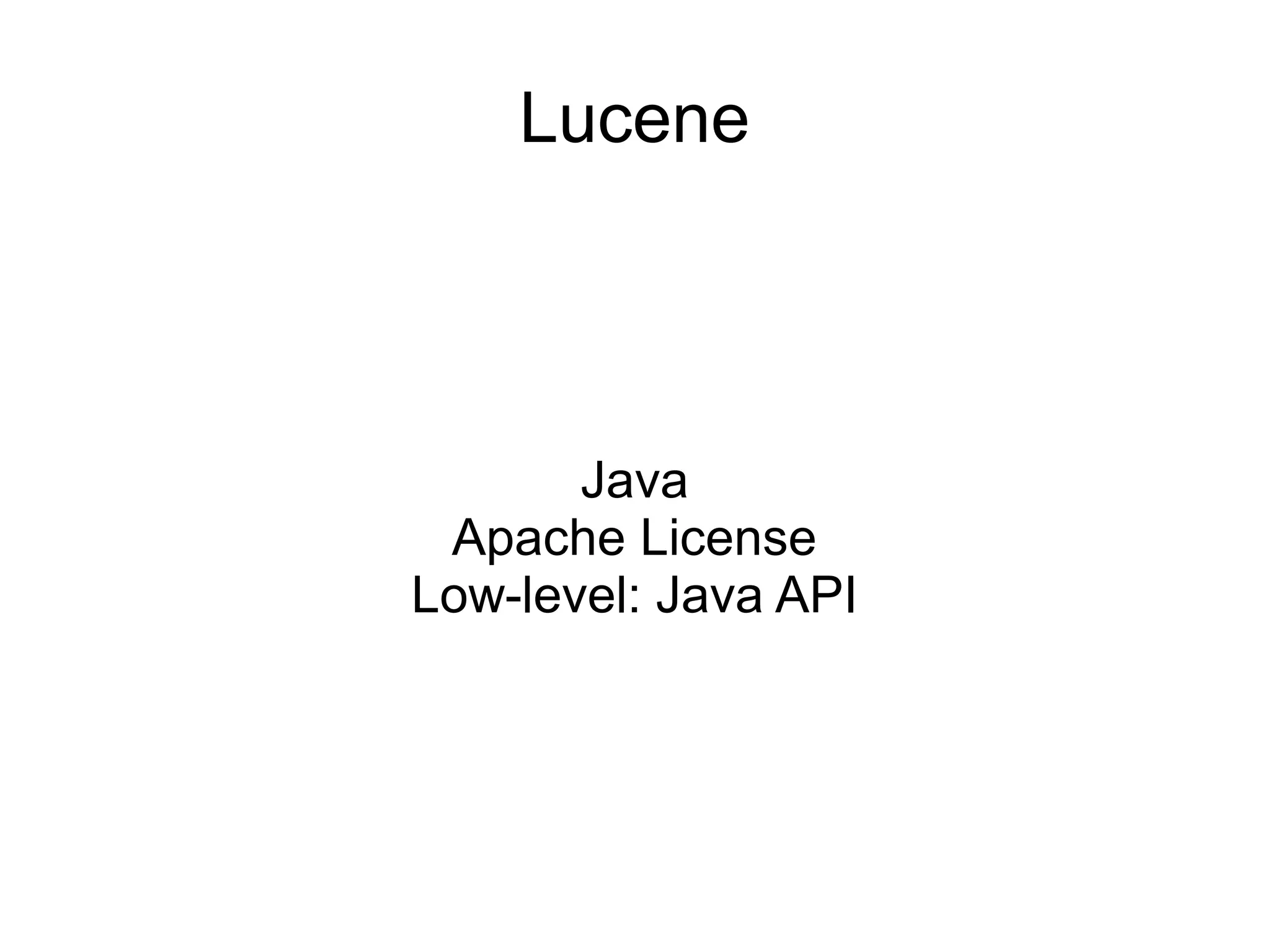 Comparing open source search engines | ODP