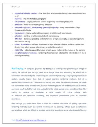 Computer Graphics Notes | PDF