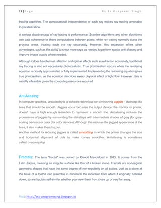 Computer Graphics Notes | PDF