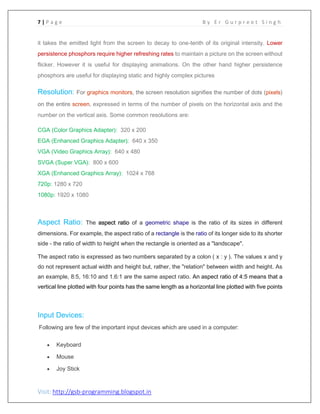 Computer Graphics Notes | PDF