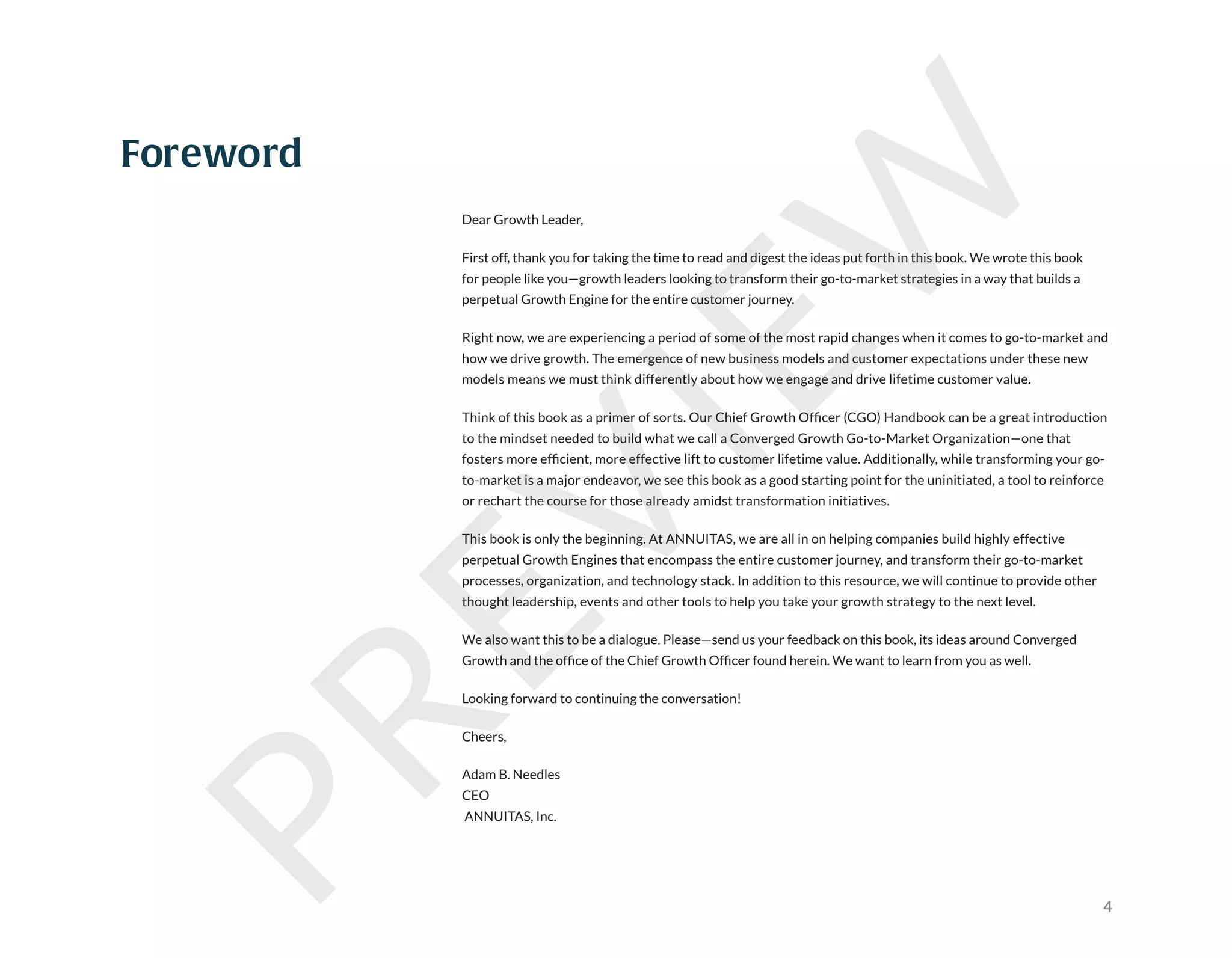 The Chief Growth Officer's Handbook (Preview) | PDF