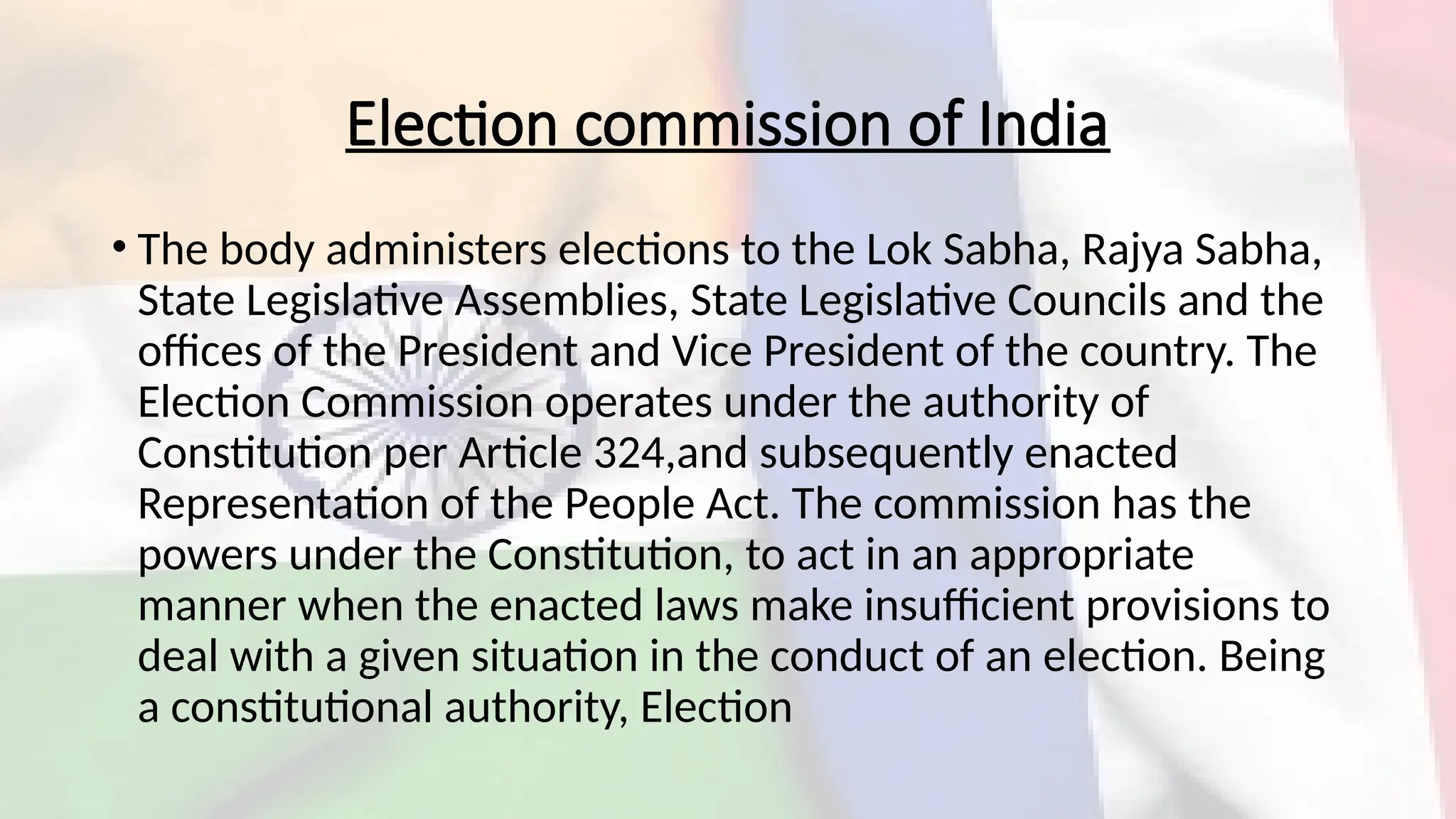 Electoral system in India and France Powerpoint | PPTX