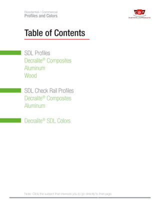 CGP SDL Grid profiles and Colors Catalog | PDF