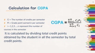 How to calculate SGPA & CGPA | PPTX