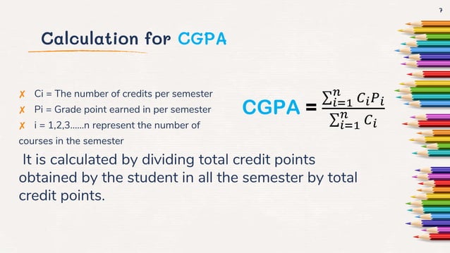How To Calculate Sgpa And Cgpa Ppt