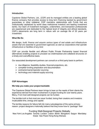 Capstone Public Projects | ODT