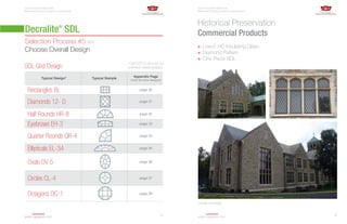 CGP commercial catalog for window and SDL grids | PDF
