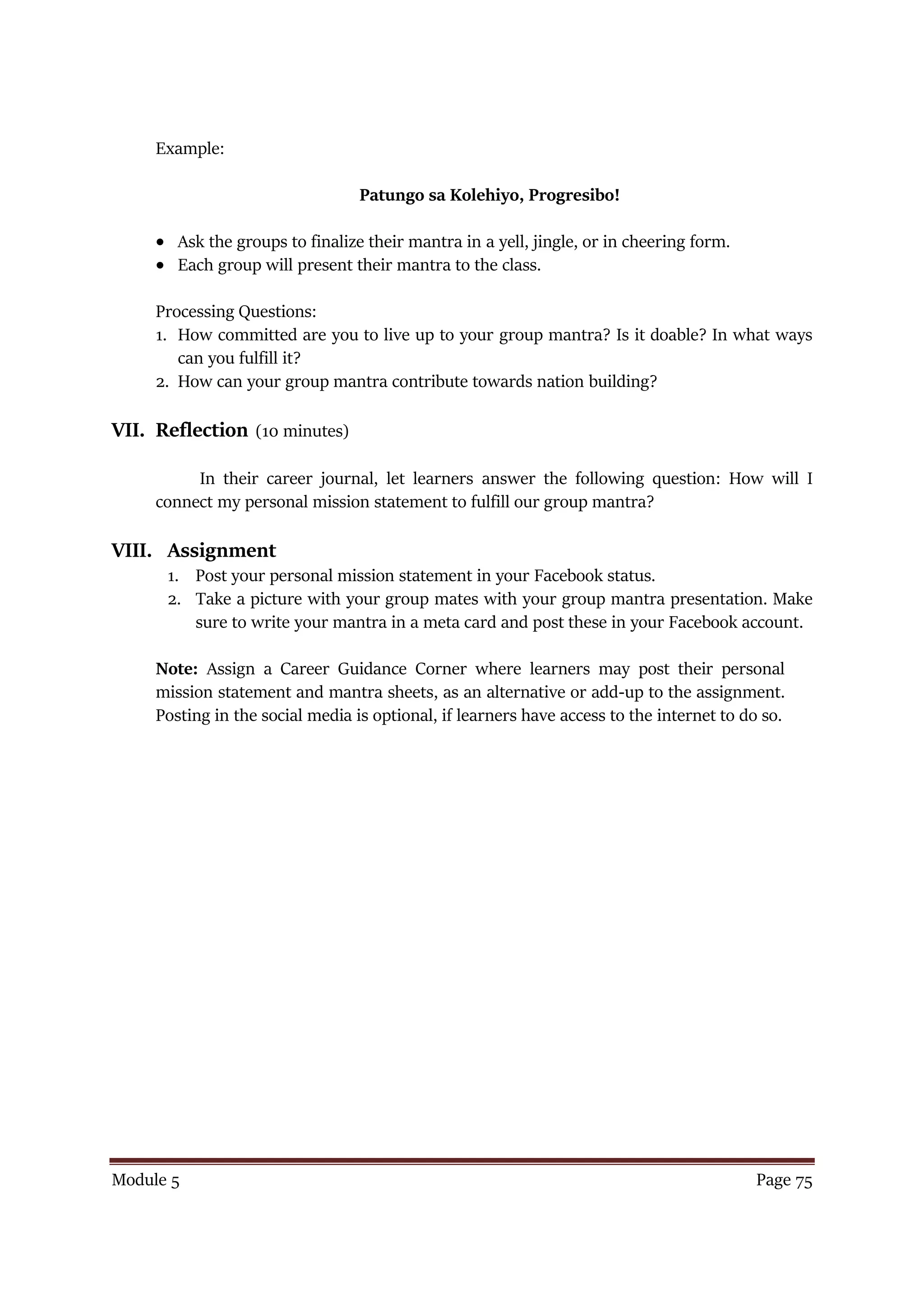 Cgp grade 12 module 5-edited | PDF