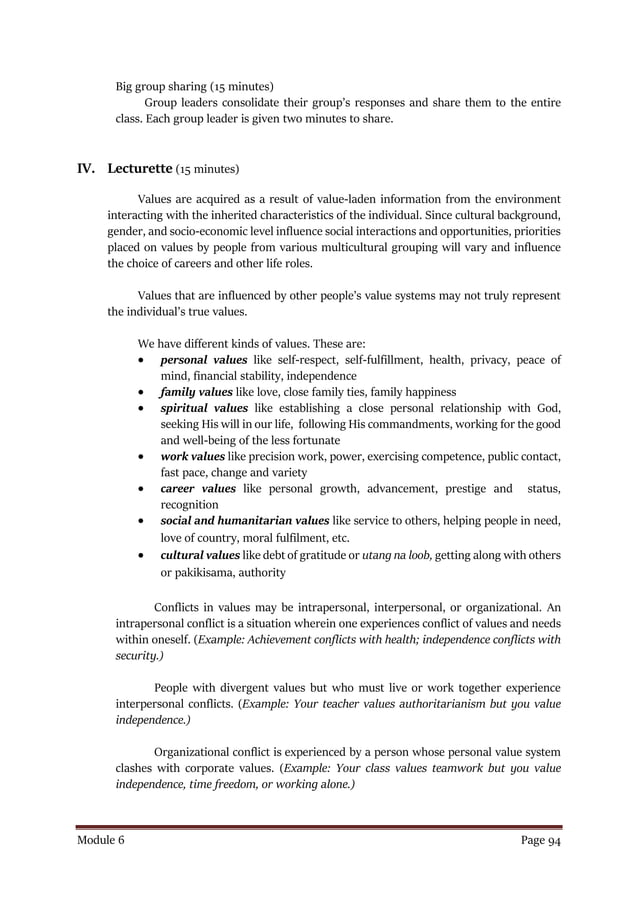 Cgp grade 12 module 6-edited | PDF | Educational Assessment | Education